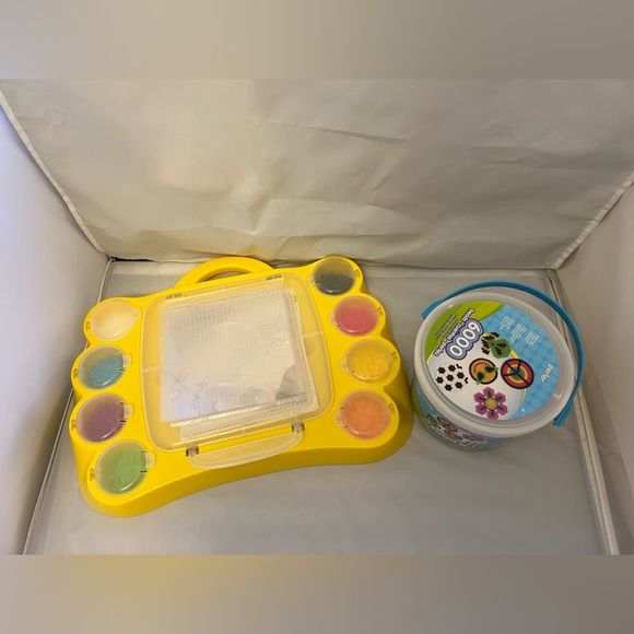 Perler | Toys | Yellow Perler Bead Art Case With Accessories Lot | Poshmark